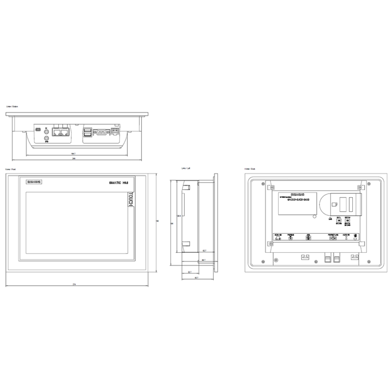 Simatic TP900 COMFORT Panel 9" - 6AV2124-0JC01-0AX0 - STERCONTROL ...