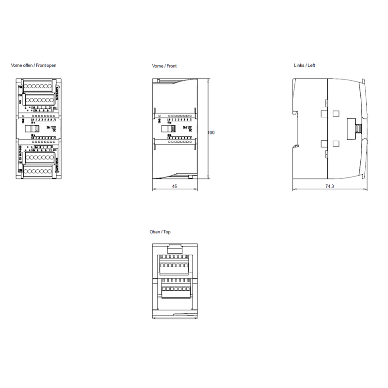 Simatic S7-1200, Moduł wejść binarnych SM 1221, 16 DI - 6ES7221-1BH32 ...